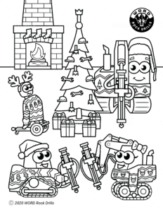 Free Rock Drill Coloring Pages to Pass the Time | WORD Rock Drills
