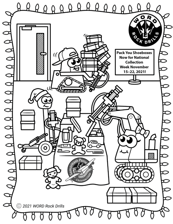 Free Rock Drill Coloring Pages to Pass the Time | WORD Rock Drills