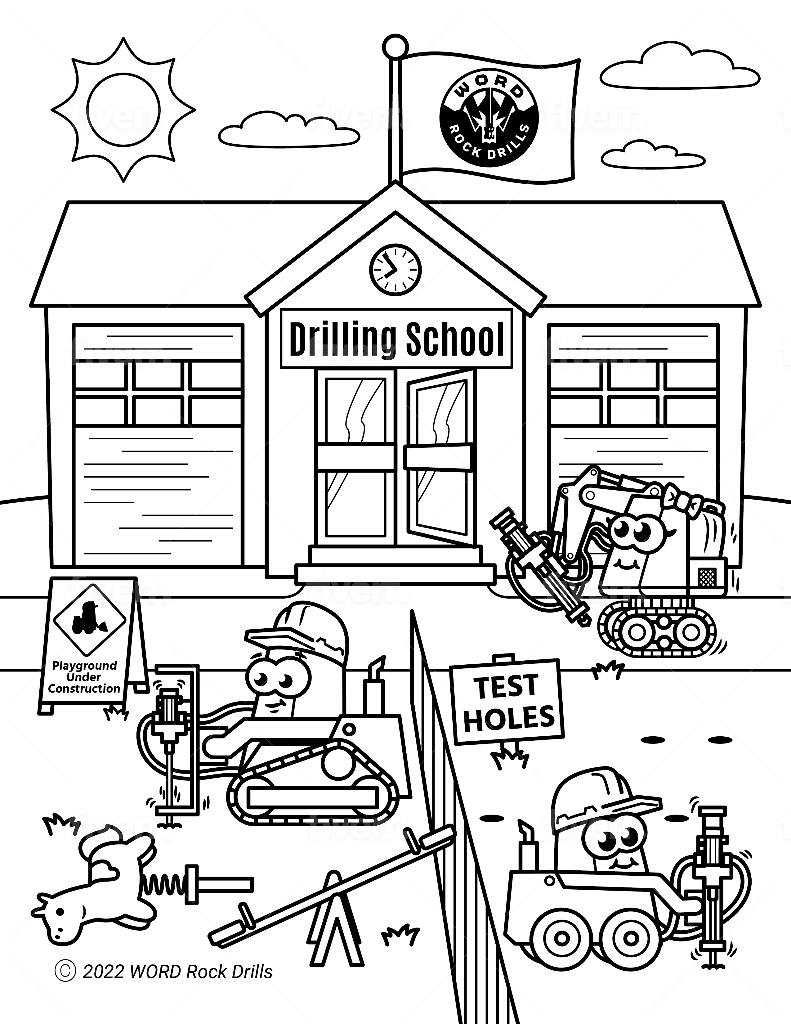 Fire Drill Coloring Pages